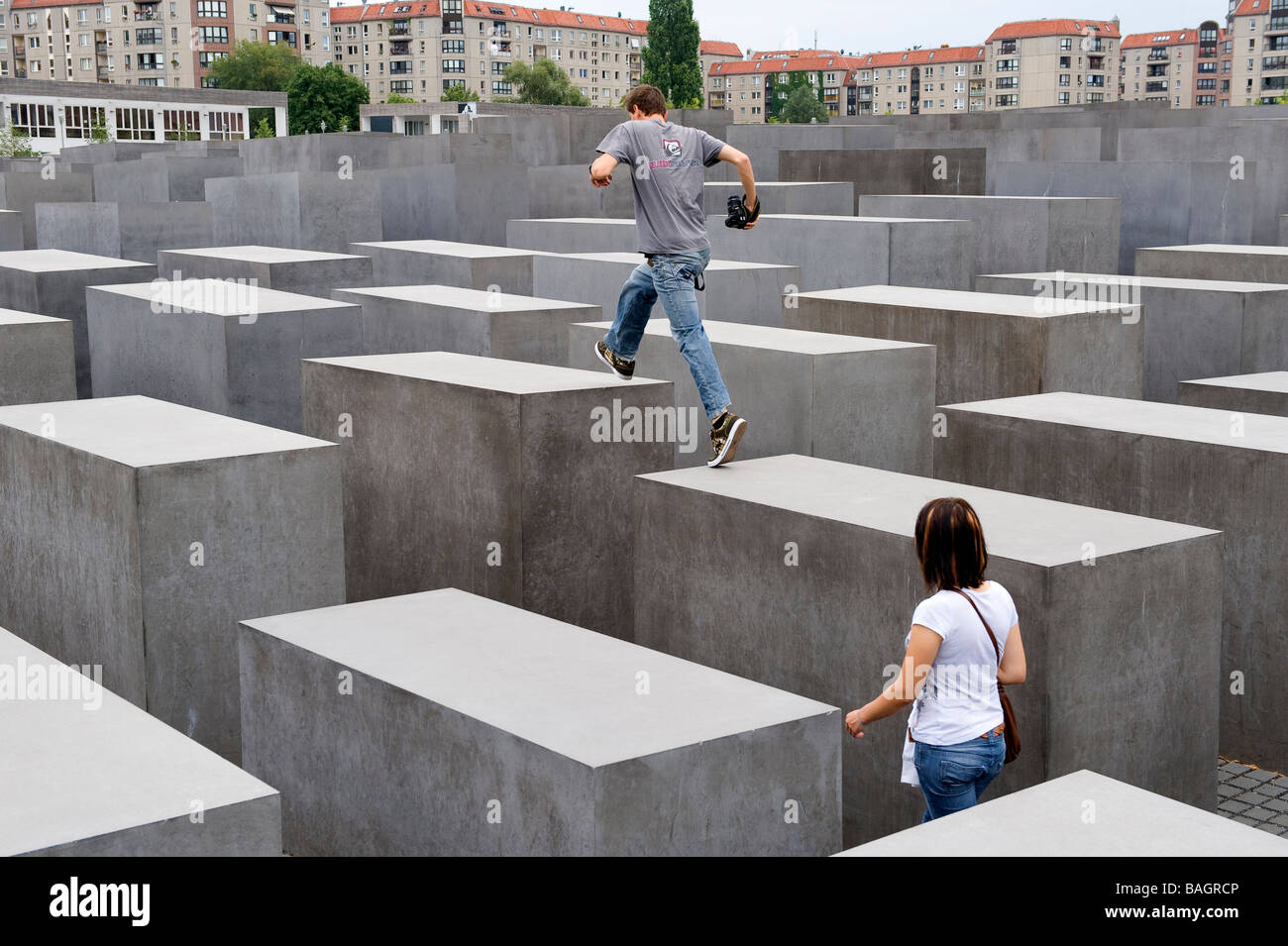 Germany, Berlin, Mitte district, Mahnmal-Holocaust Memorial for victims ...