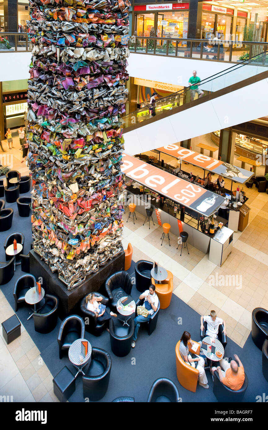 Germany, Berlin, Mitte district, Quartier 205 shopping center, coffee ...