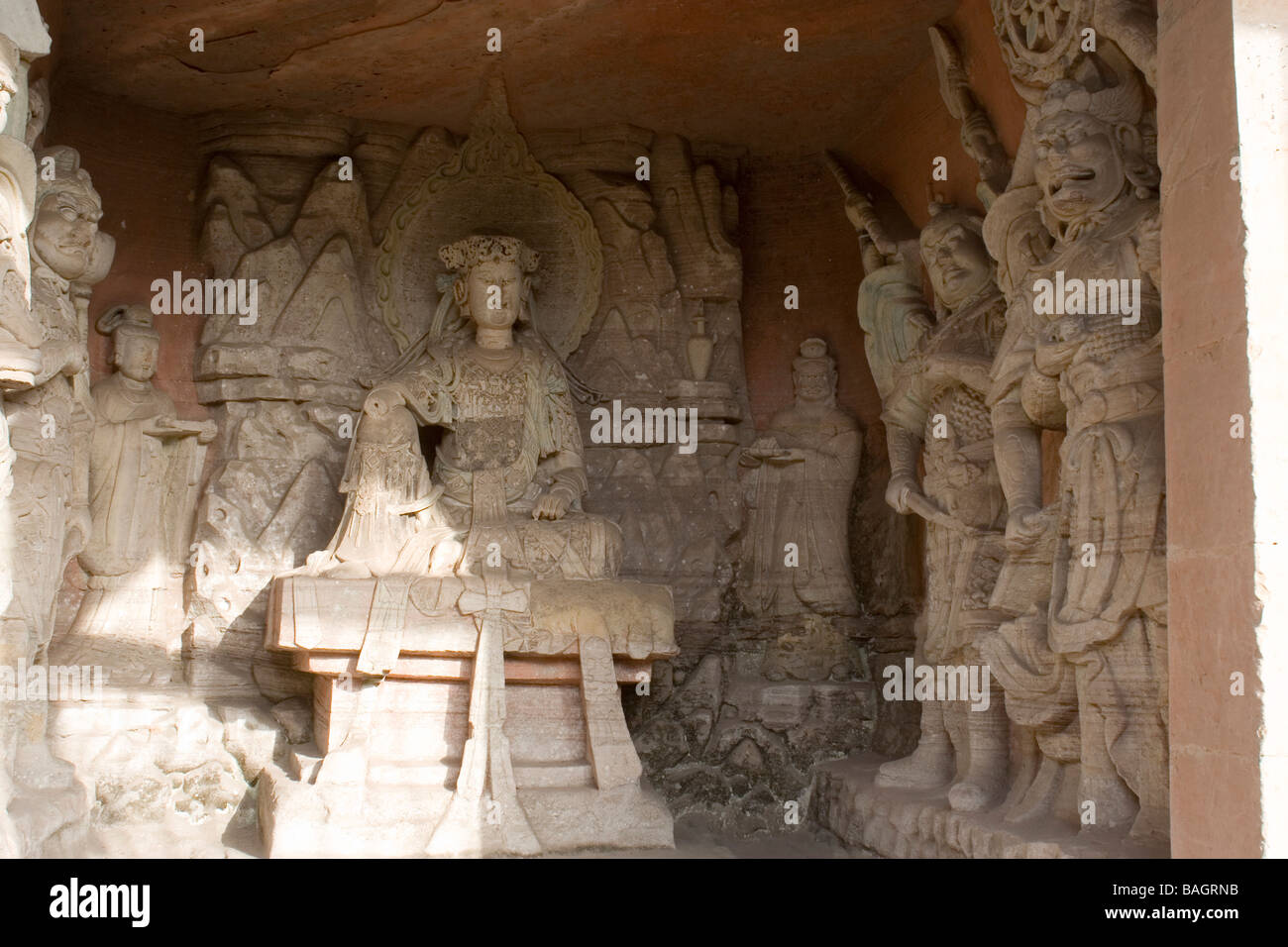 Dazu RockCarving Grottoe Beishan North hill No 133 cave Chongqing China ...