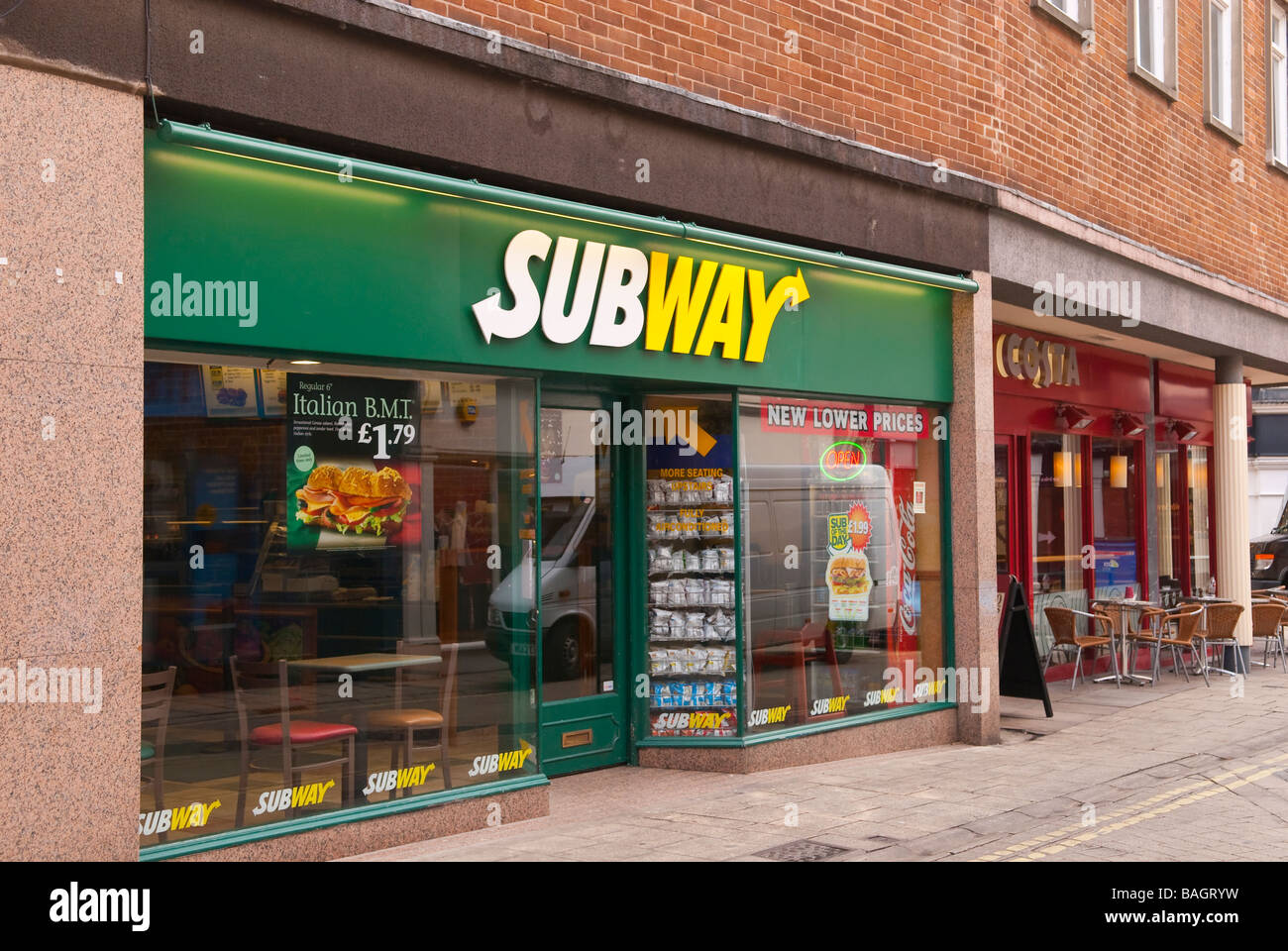 A Subway sandwich shop store in York,Yorkshire,Uk Stock Photo - Alamy
