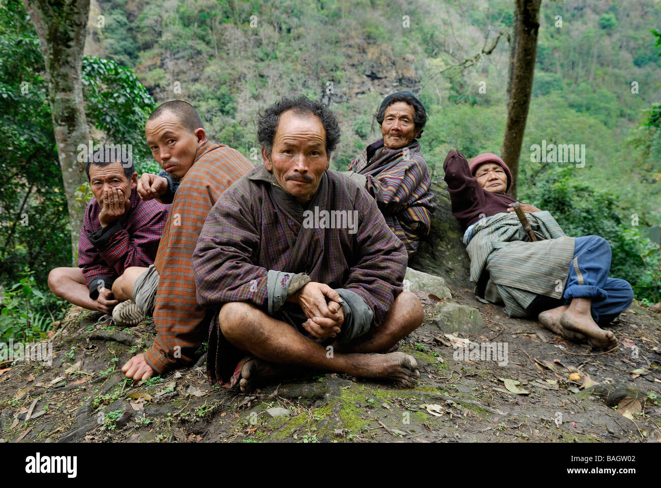 Bhutan, Trongsa District, Jigme Singye Wangchuck National Park, living ...