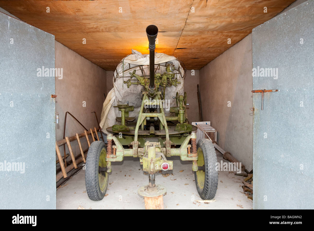 A canon used as part of china's cloud seeding project to try and make ...