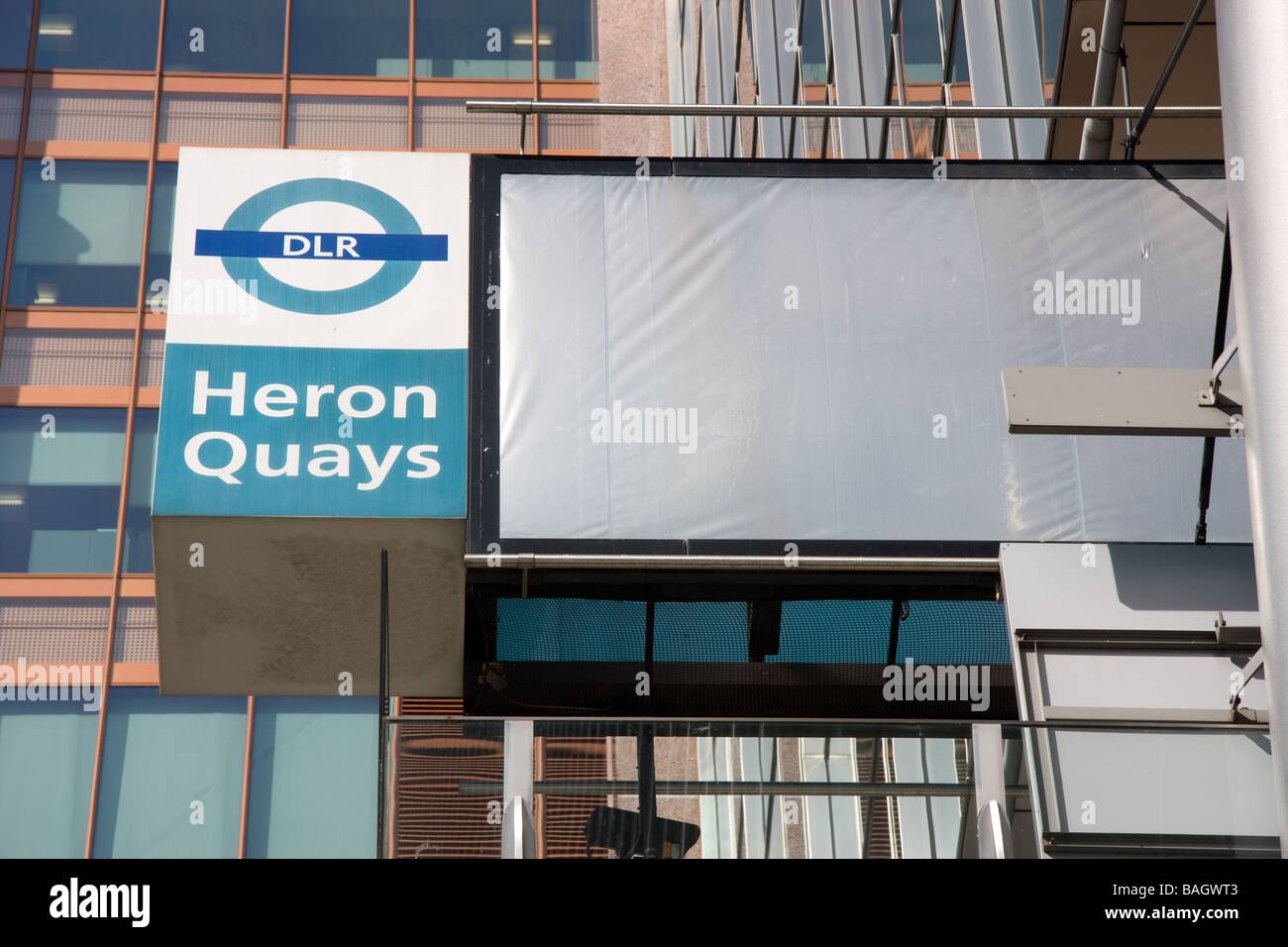 dlr light railway train sign public transport Stock Photo - Alamy