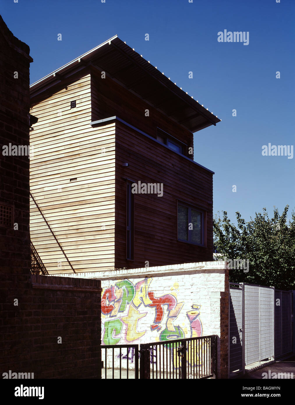 private house street level detail Stock Photo - Alamy