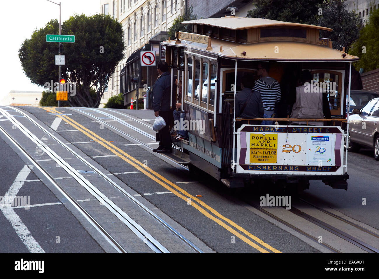 street scene with tram, San Francisco Stock Photo - Alamy