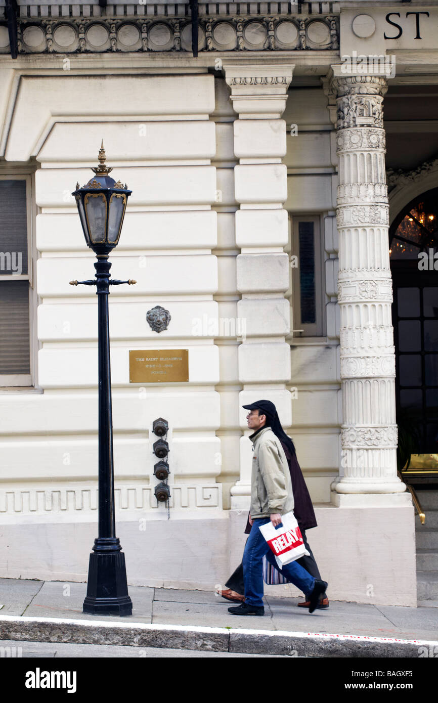 lamp post in street, San Francisco Stock Photo - Alamy
