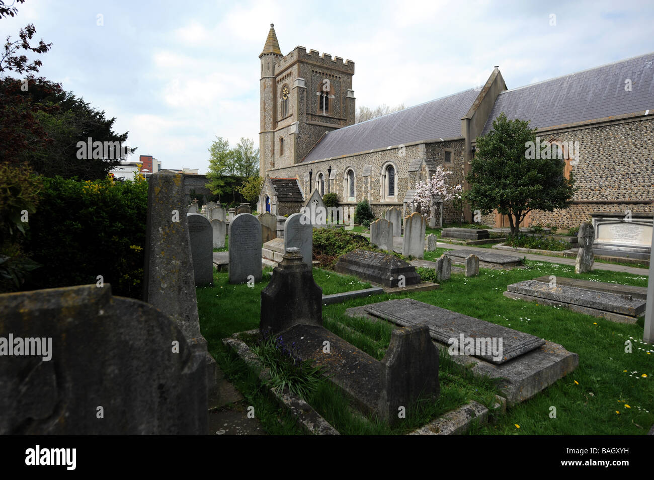 Parish Church of St Andrew in Church Road Hove UK Stock Photo - Alamy