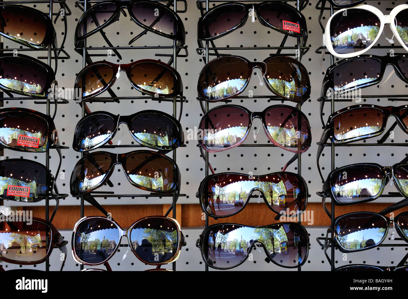 Sunglasses on display Stock Photo - Alamy