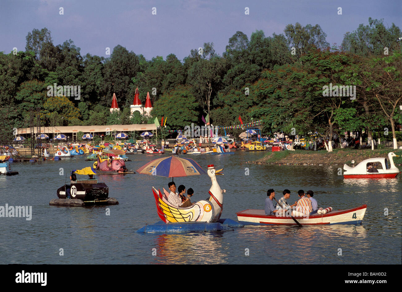 Vietnam, Saigon (Ho Chi Minh City), Dam Sen Park during Tet Festival ...