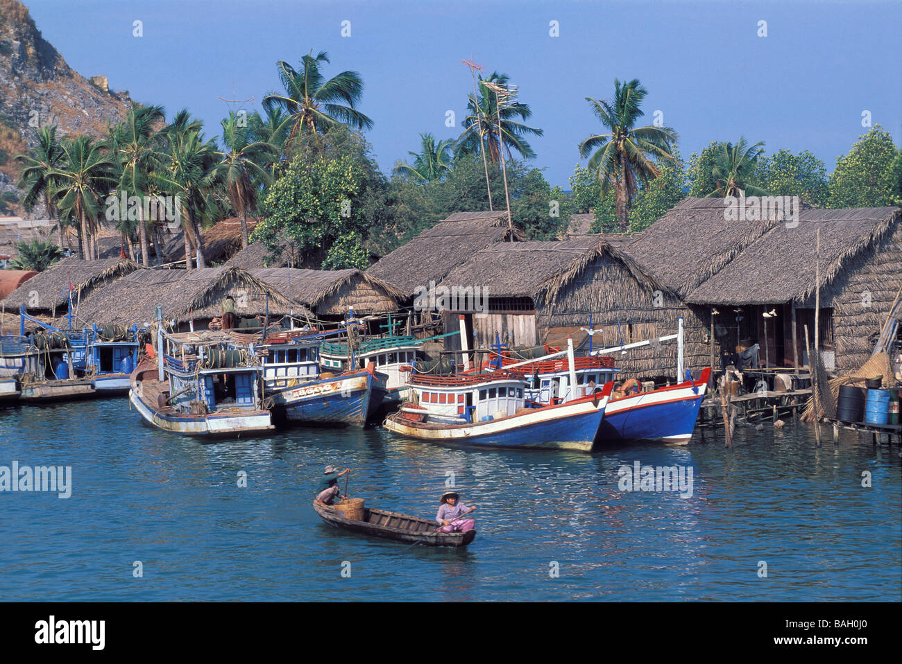 Vietnam, Kien Giang Province , Mekong Delta, near Ha Tien, Ba Hon ...