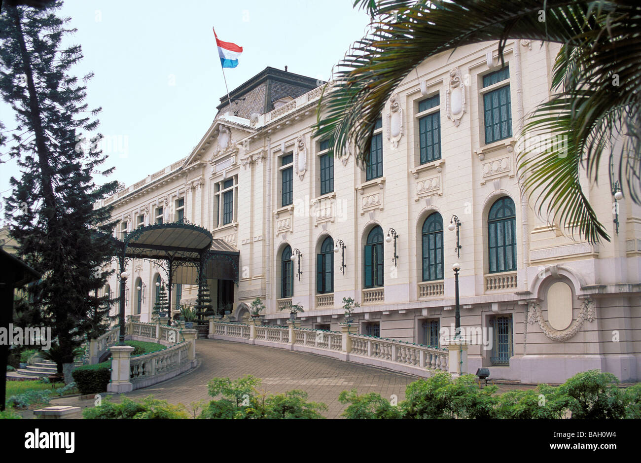 Vietnam, Hanoi, former palace of the Governors of Tonkin, facade Stock ...