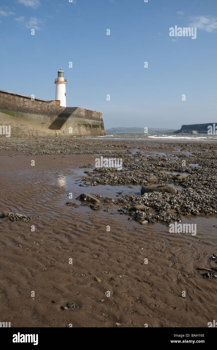 Whitehaven Sea Wall and Lighthouse Stock Photo - Alamy