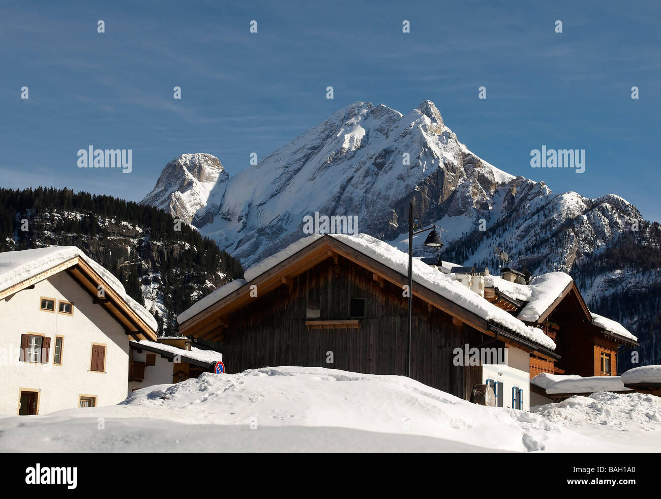 Marmolada mount highest peak in Italian Dolomiti Stock Photo - Alamy