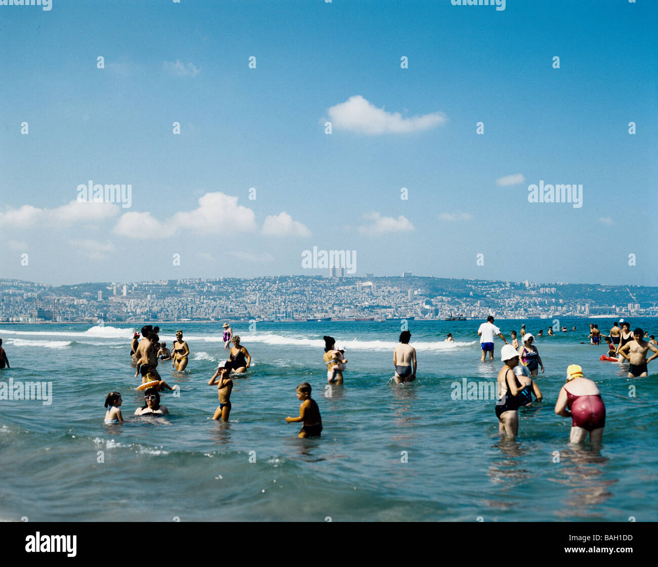 Israel, Haifa, Beach scene Stock Photo - Alamy