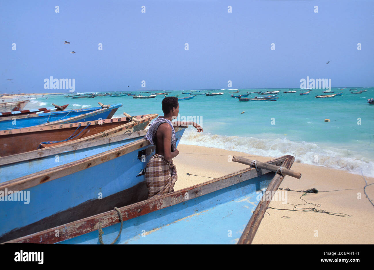 Yemen, Shabwah Governorate, South Coast, Qana, near Bir'Ali, old ...