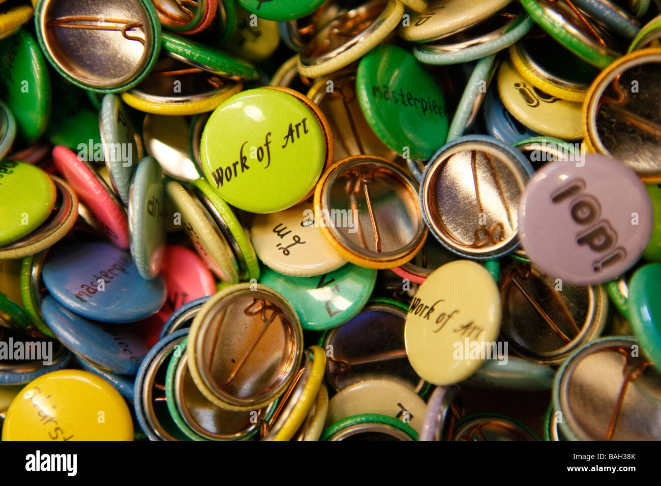 collection of badges Stock Photo - Alamy
