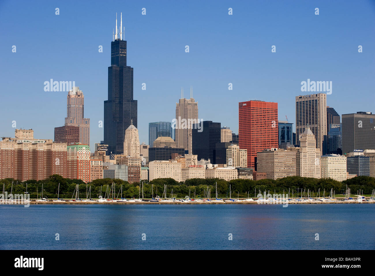 United States, Illinois, Chicago, The Chicago Skyline on the Michigan ...