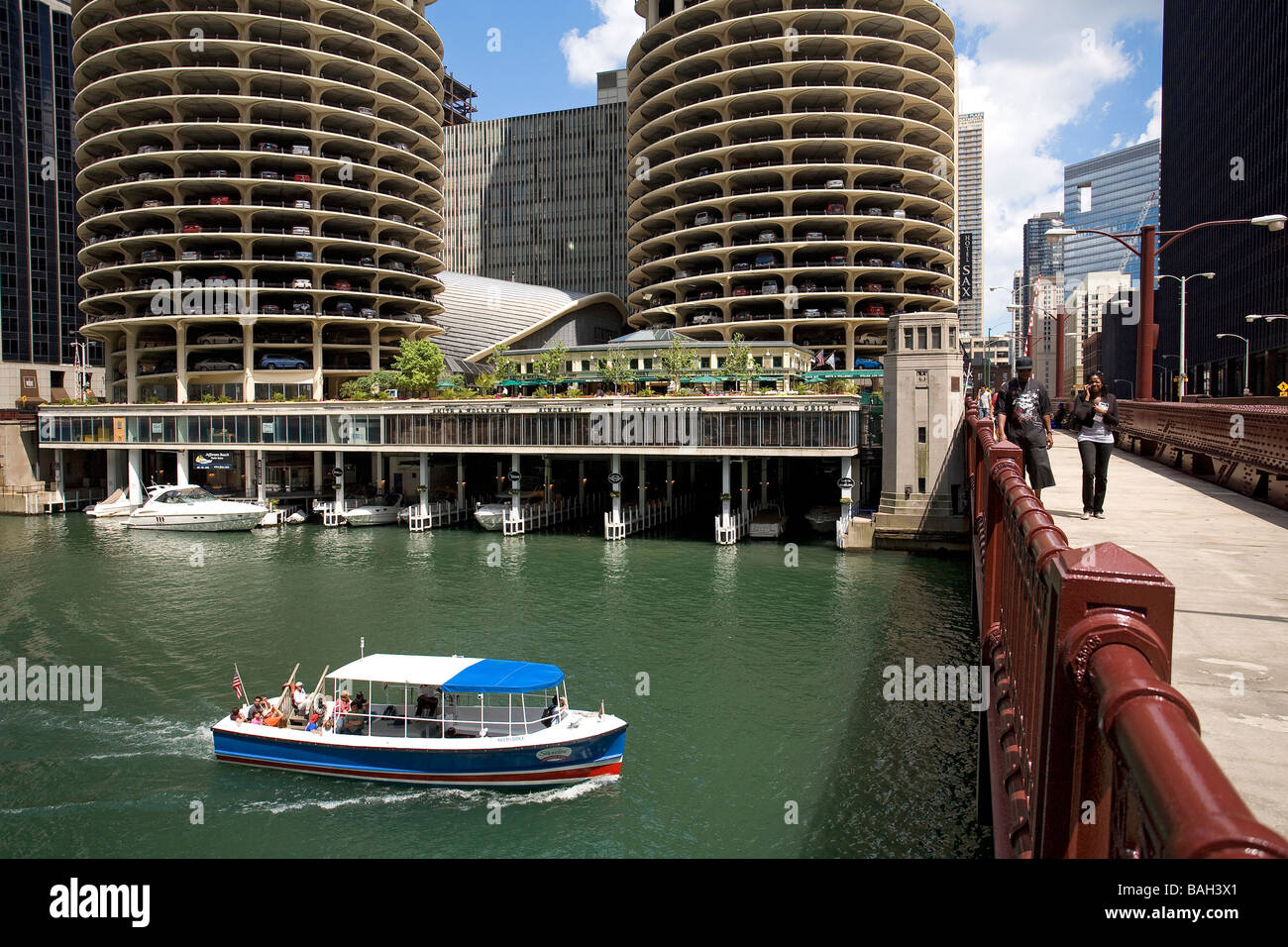 United States, Illinois, Chicago, Loop District, Marina City, Corn on ...