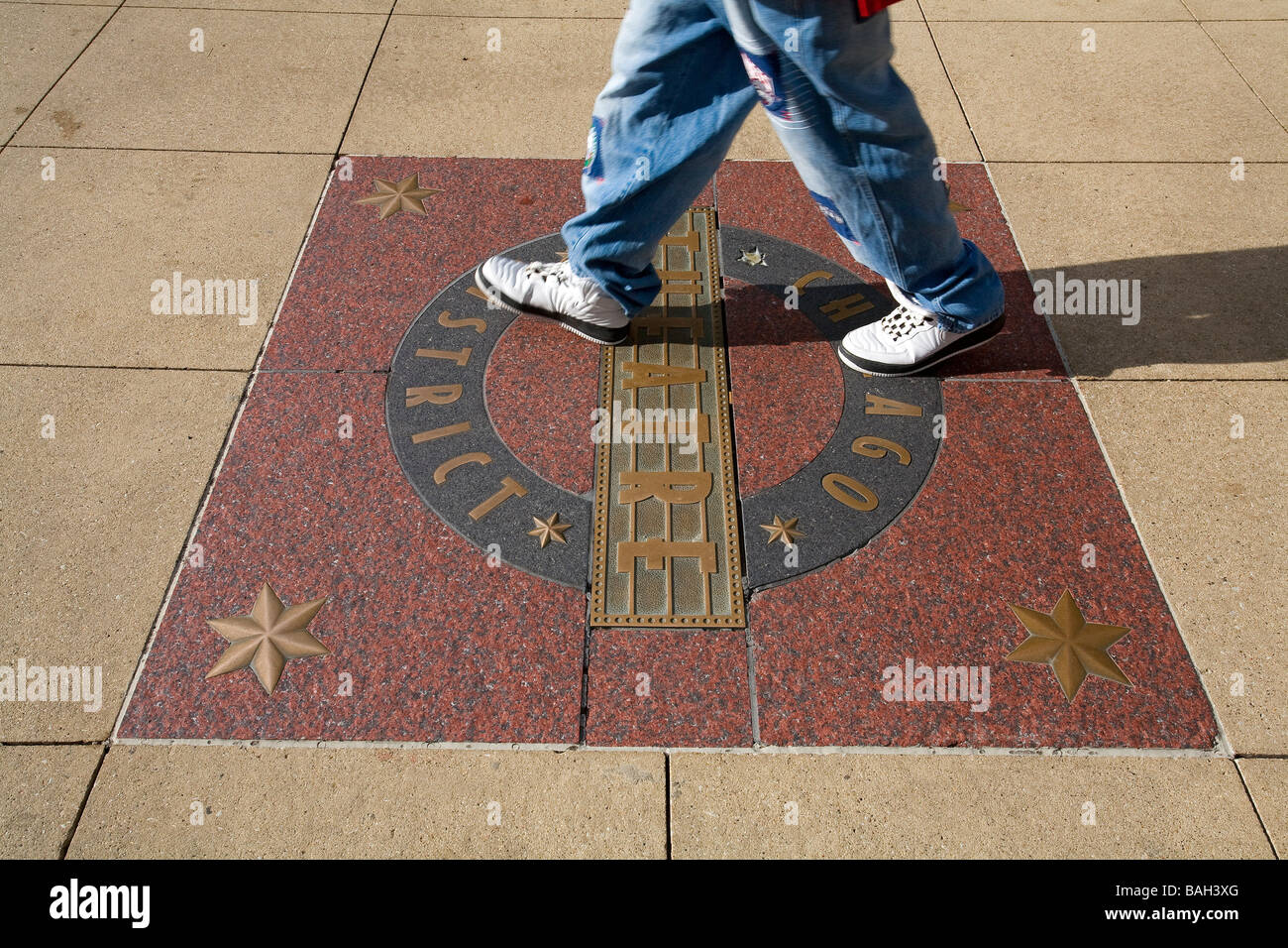 United States, Illinois, Chicago, Loop District, sign of Chicago ...