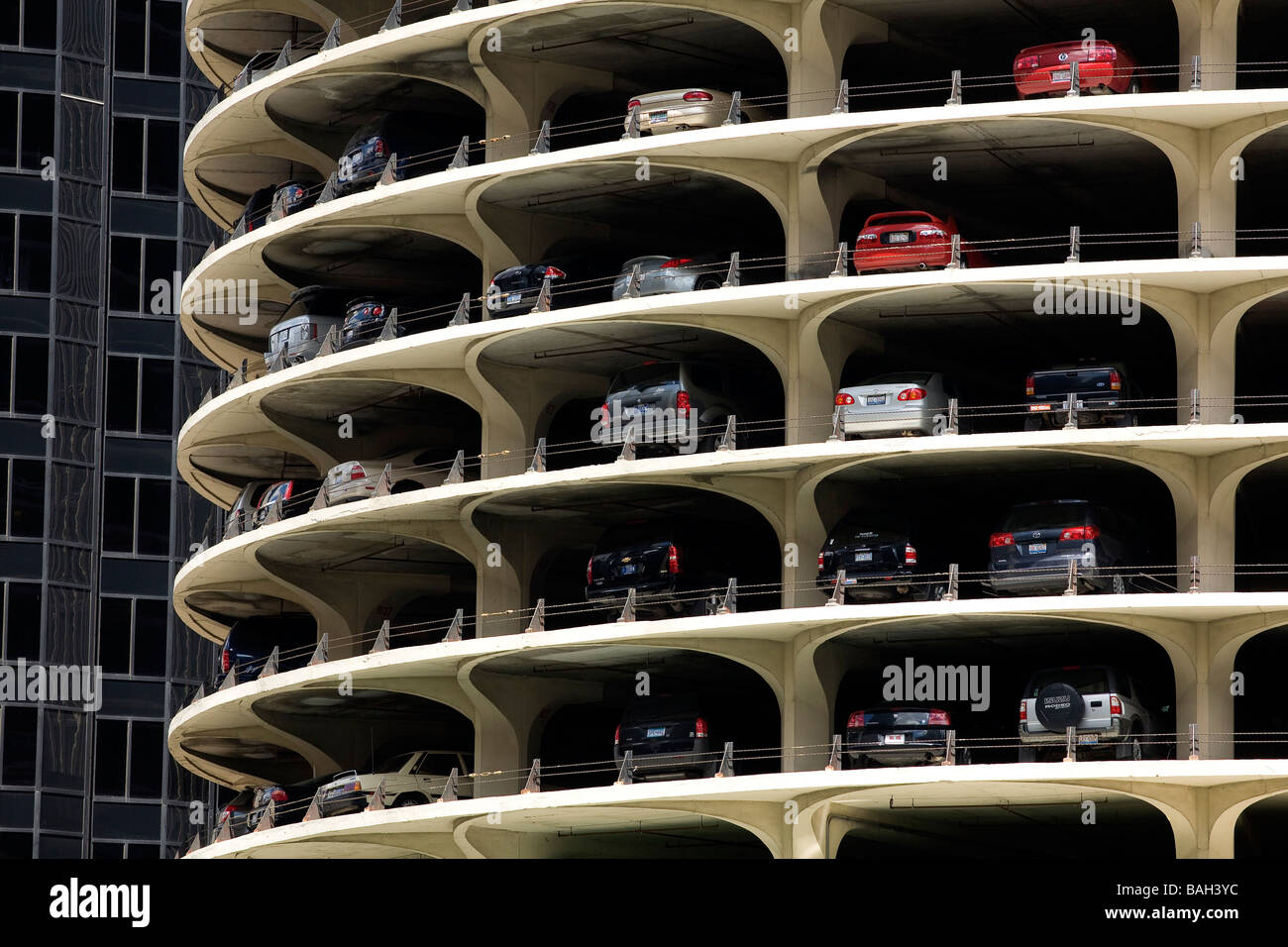 United States, Illinois, Chicago, Loop District, Marina City, Corn on ...