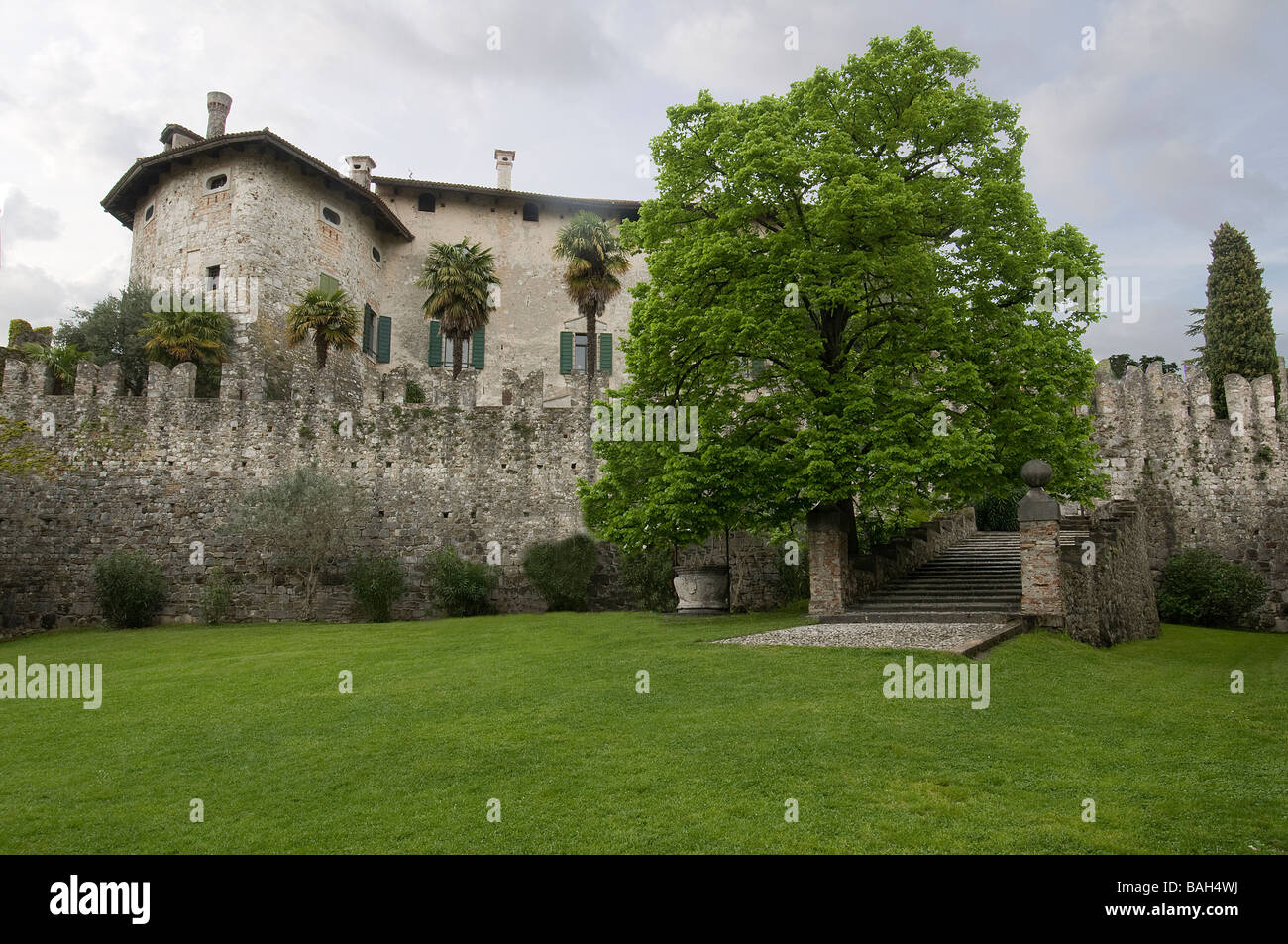 The Castle of Villalta, Italy Stock Photo - Alamy
