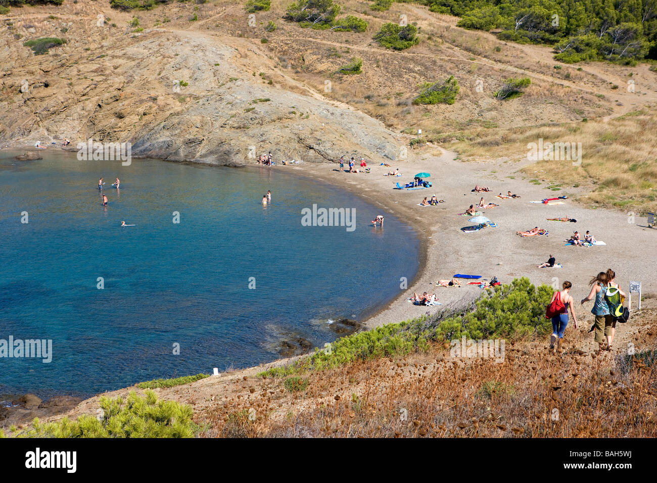 Spain, Catalonia, Costa Brava, Cap Ras, Borrosa beach Stock Photo - Alamy