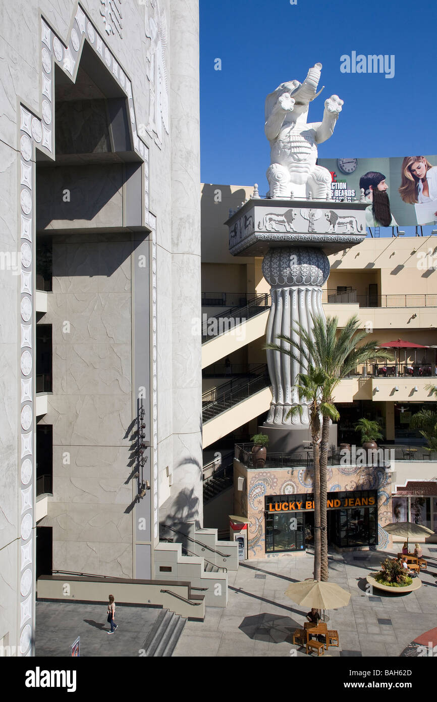 United States, California, Los Angeles, Hollywood, shopping center ...