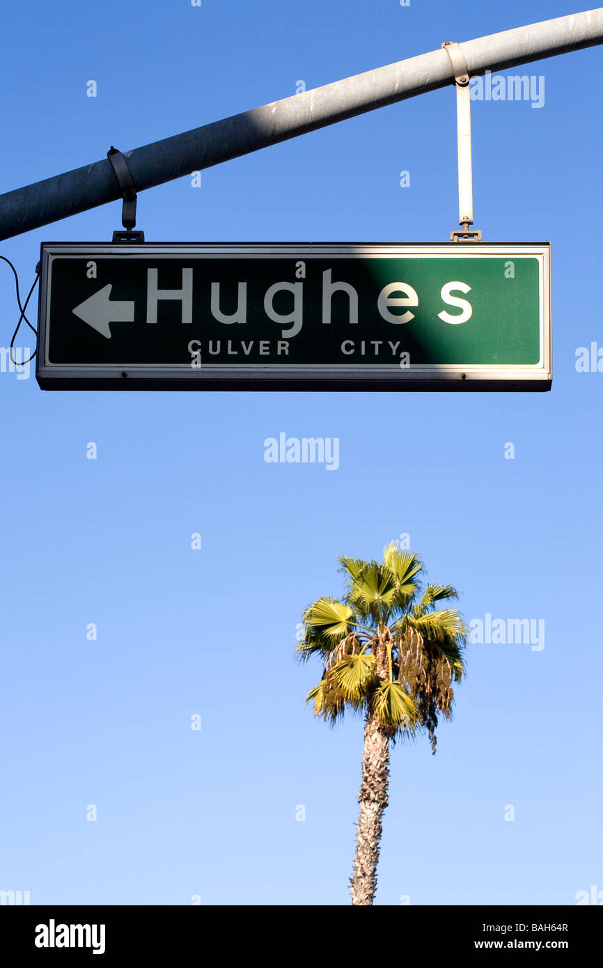 United States, California, Los Angeles, Culver City, Hughes Street in ...