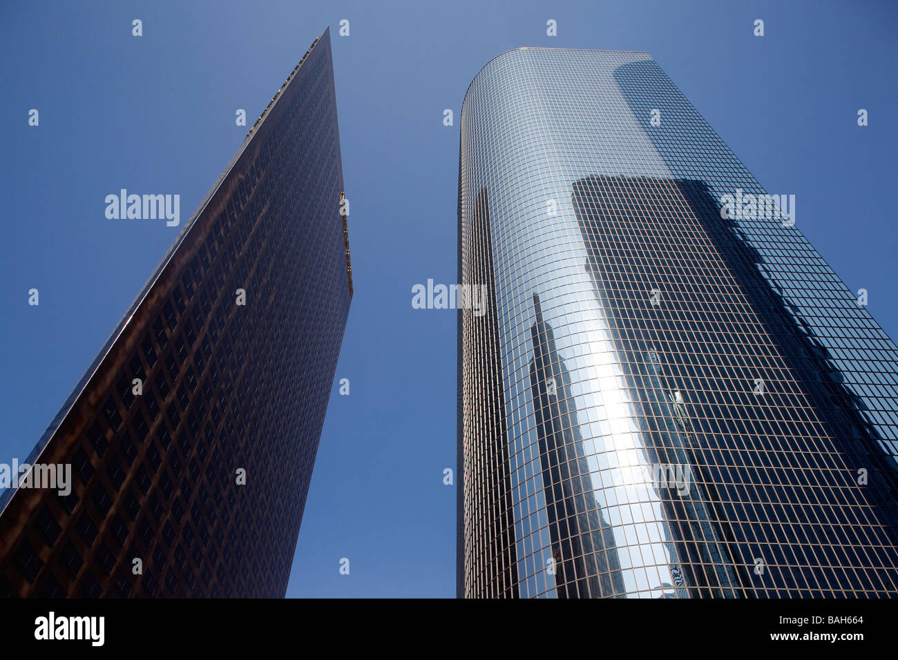 United States, California, Los Angeles, Downtown, office buildings ...