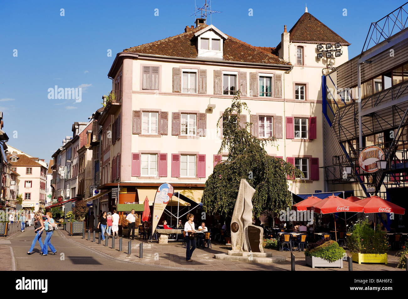 France, Doubs, Montbeliard, Place Denfert Rochereau (Denfert Rochereau ...