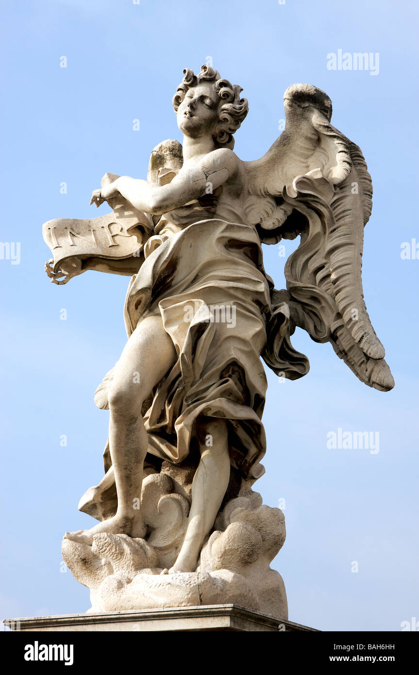 Roman Statue - Ponte Sant'Angelo Stock Photo - Alamy