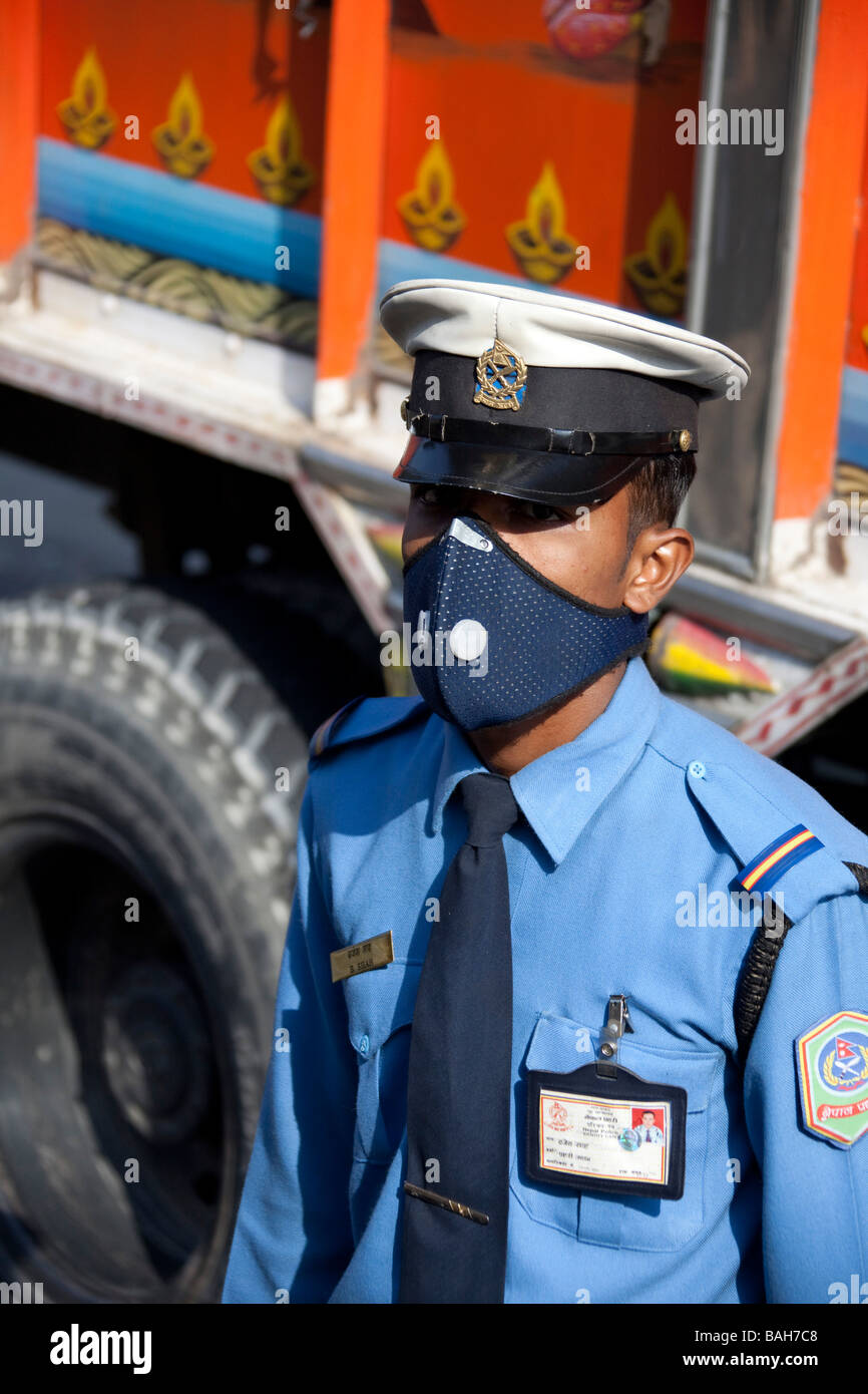 Traffic policeman with face mask hi-res stock photography and images ...