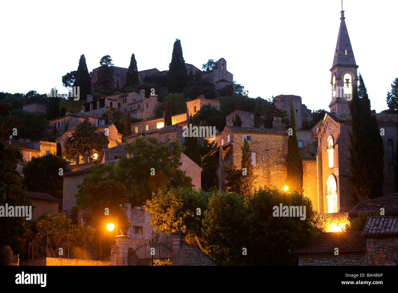 France, Gard, La Roque sur Ceze, labelled Les Plus Beaux Villages de ...