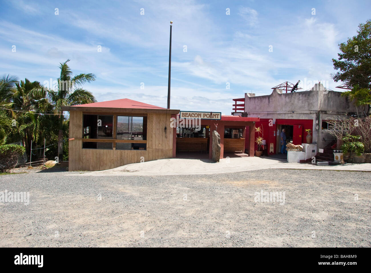The Place for Rum Drinks at Beacon Point St Thomas Stock Photo - Alamy