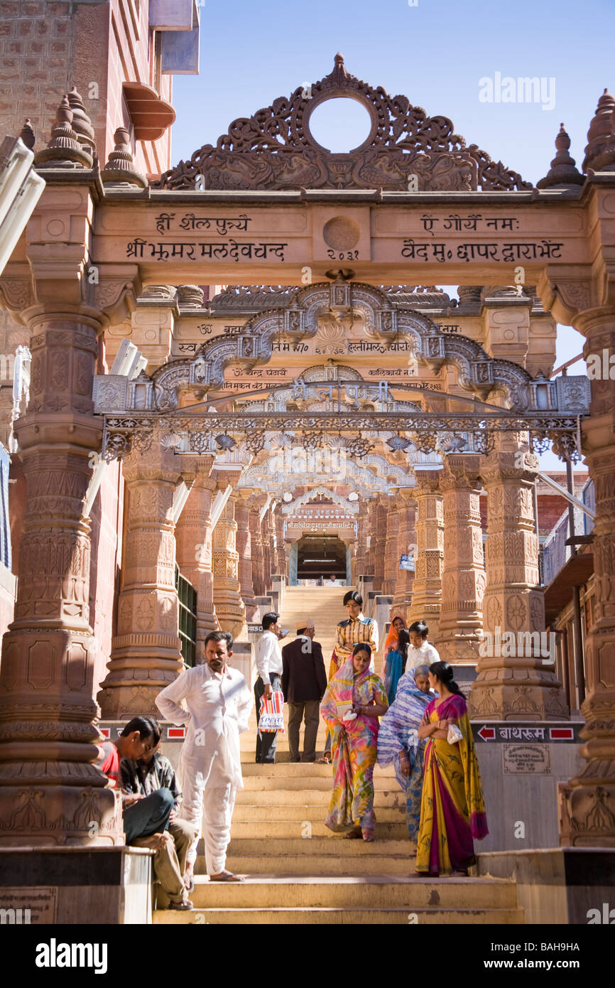 Worshippers visiting Sachiya Mata Temple, Osian, near Jodhpur ...