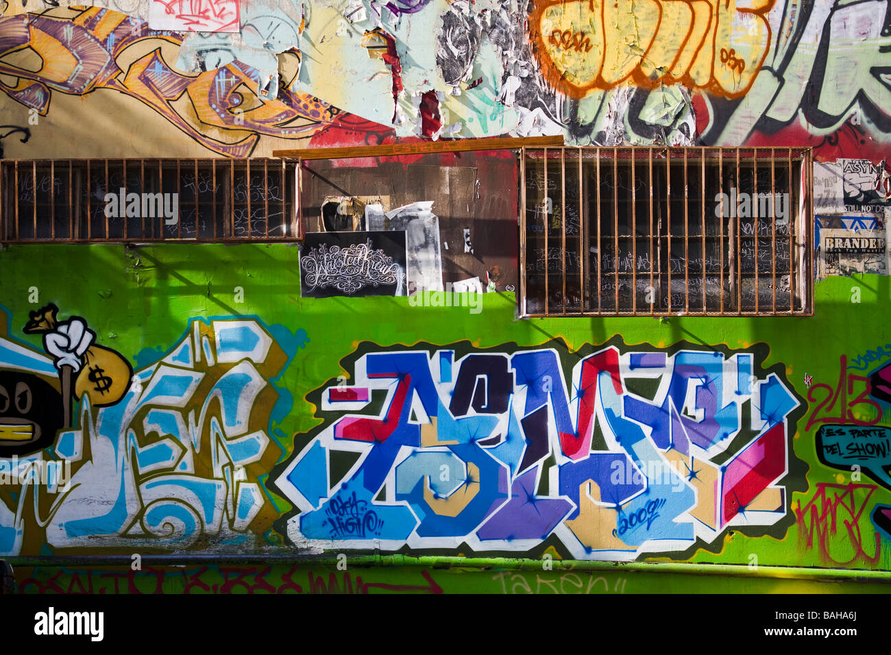 graffiti in the Los Angeles Photo District California United States of ...