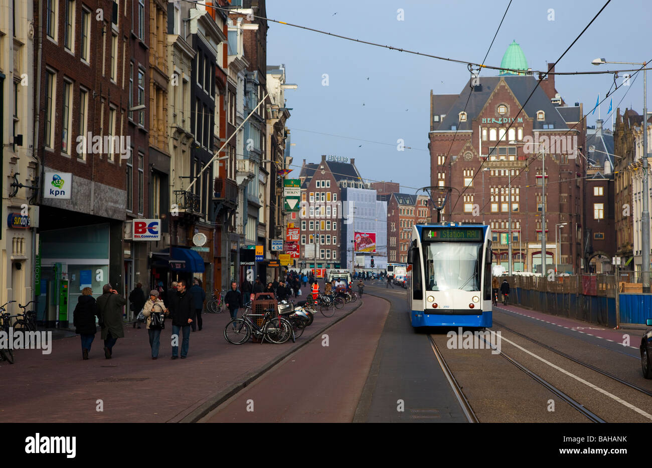 Tram street amsterdam holland hi-res stock photography and images - Alamy