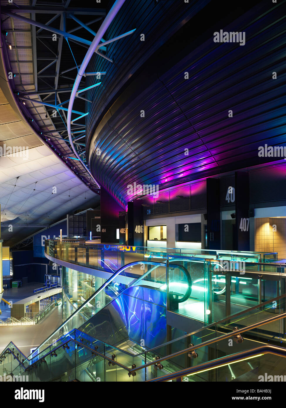 O2 ARENA - MILLENIUM DOME INTERIOR NIGHT SHOTS OF O2 ARENA STADIUM AND ...