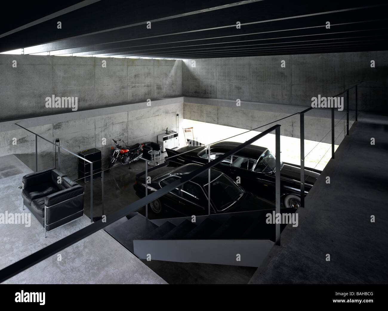 CAR COLLECTORS GARAGE, JUN IGARASHI ARCHITECTS, HOKKAIDO, JAPAN Stock ...