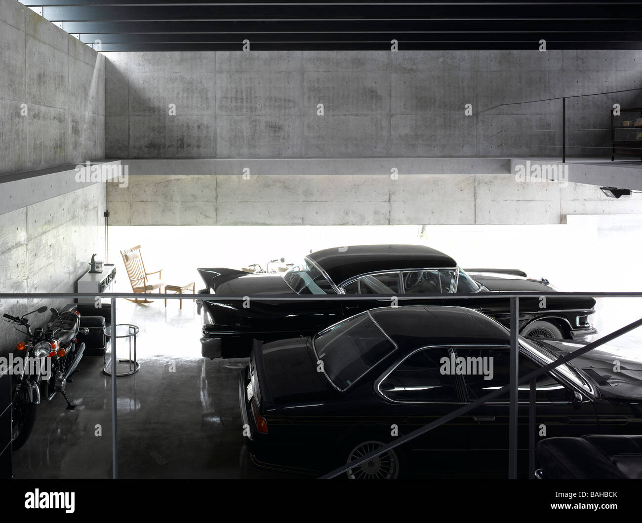 CAR COLLECTORS GARAGE, JUN IGARASHI ARCHITECTS, HOKKAIDO, JAPAN Stock ...