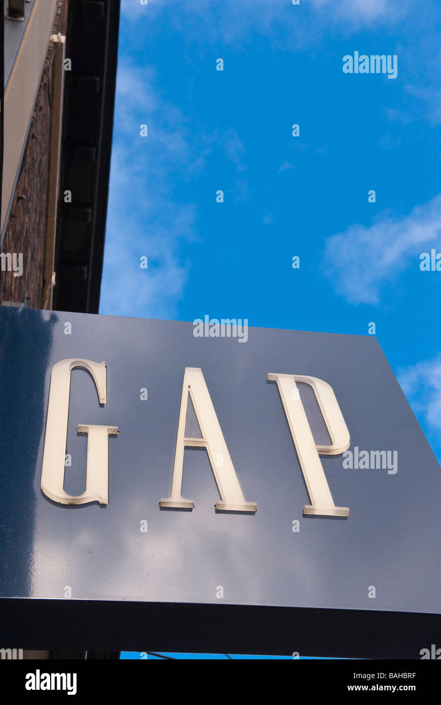A sign outside the Gap shop store in York,Yorkshire,Uk Stock Photo - Alamy