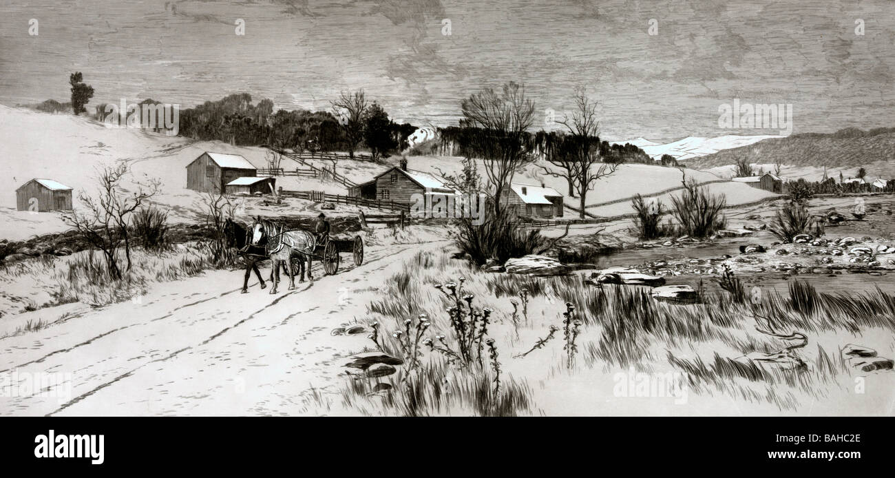 First Snow of Winter Stock Photo - Alamy