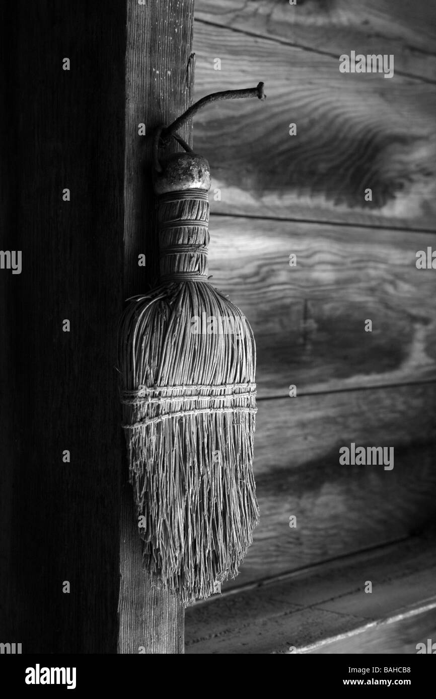 Hung on the wall Black and White Stock Photos & Images - Alamy