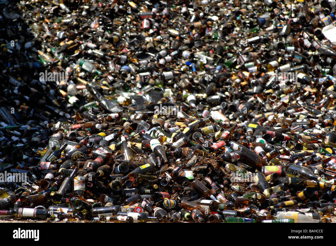 Recycled glass bottles hi-res stock photography and images - Alamy