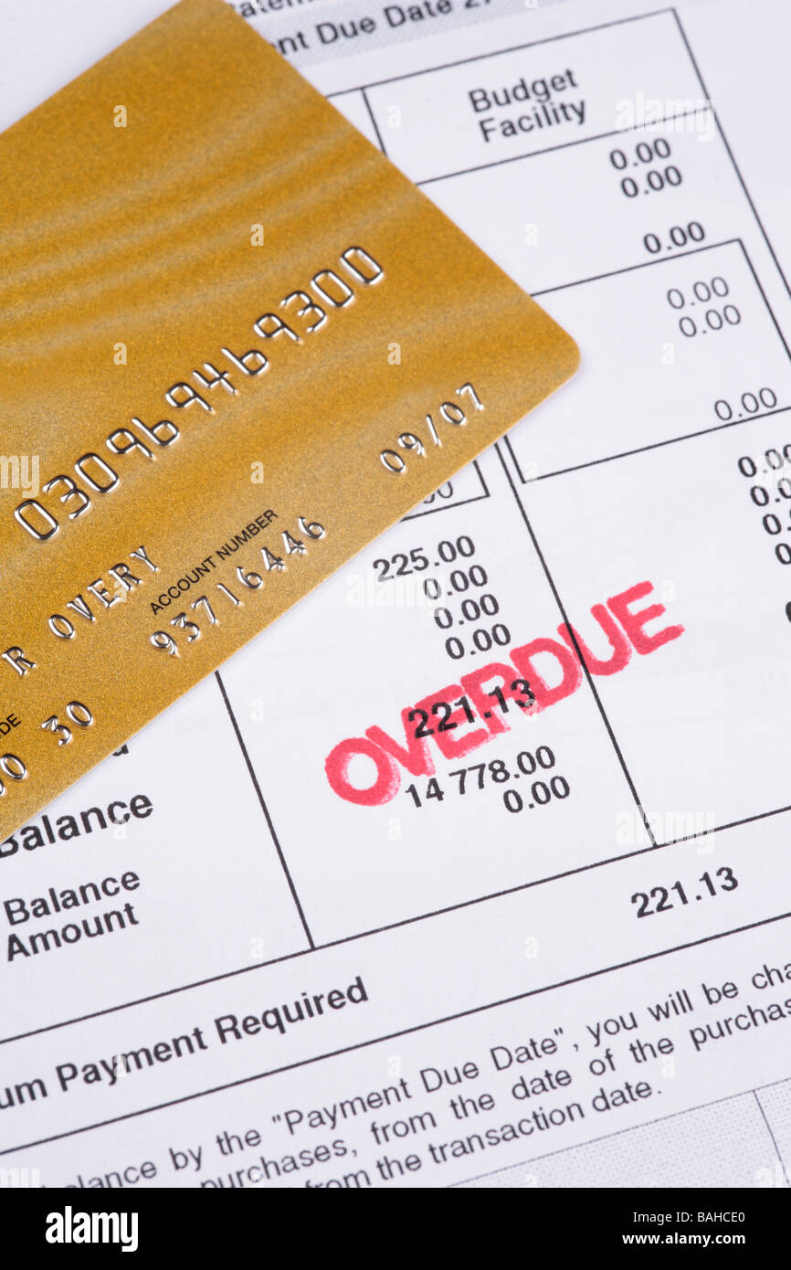 Credit card debt Stock Photo - Alamy