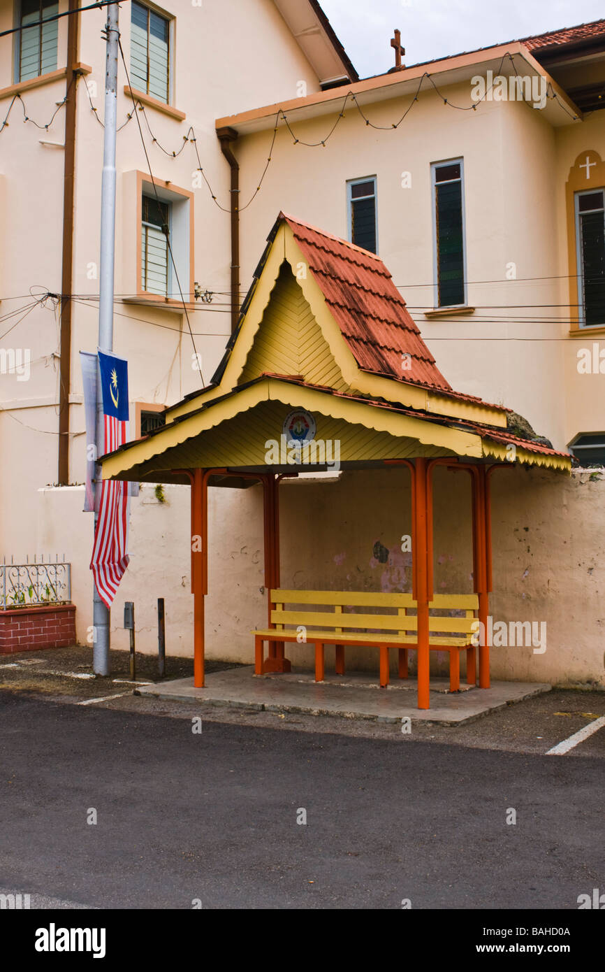 Traditional Malay bus stop Stock Photo - Alamy