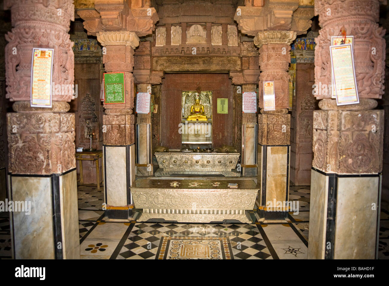 A shrine inside Mahavira Jain Temple, Osian, near Jodhpur, Rajasthan ...