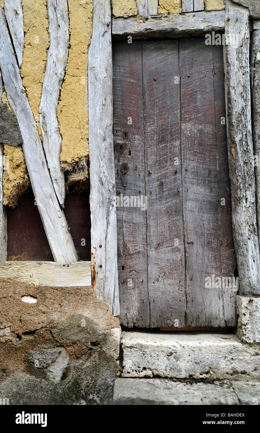 decayed rustic door and wall Stock Photo - Alamy