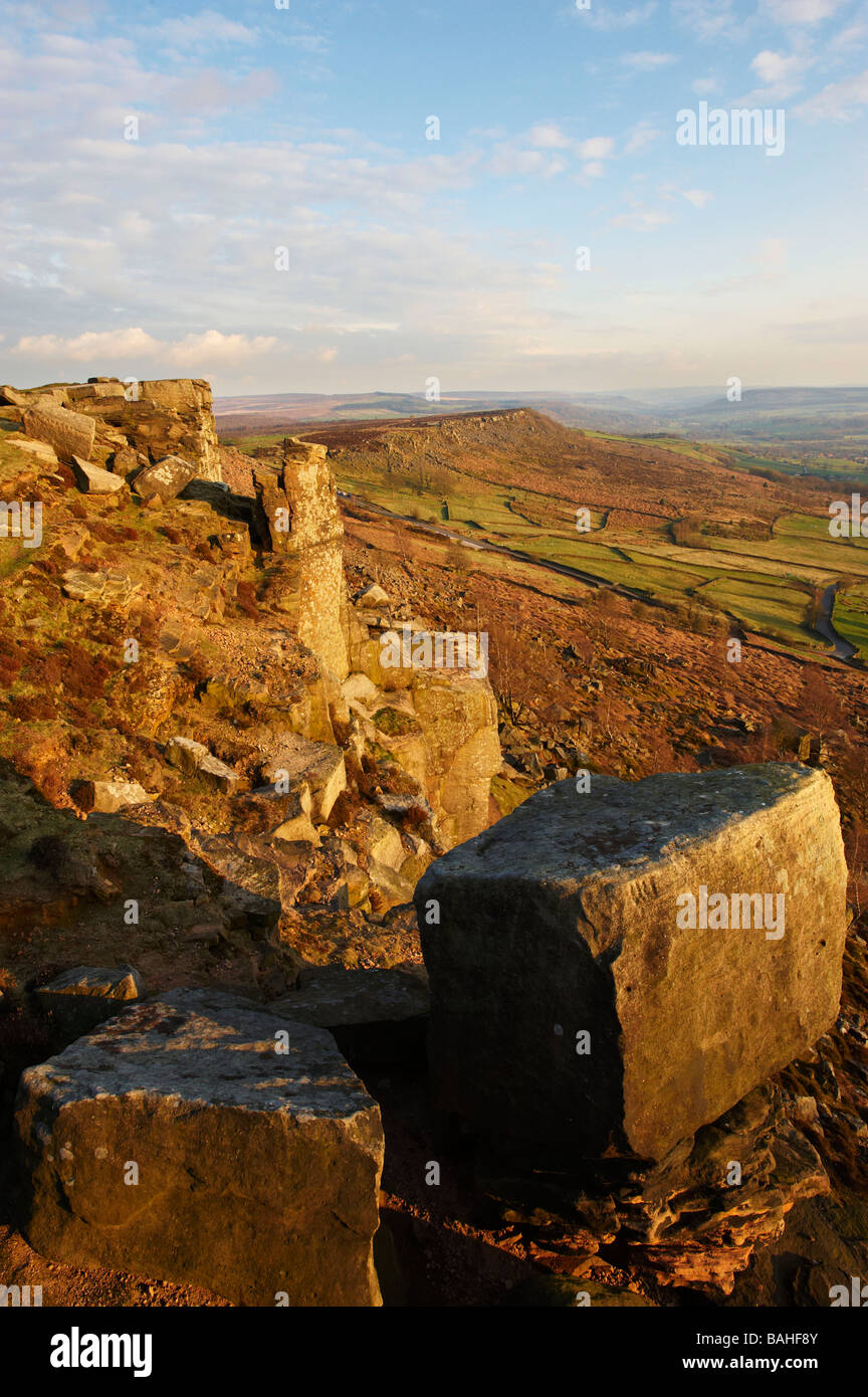 Curbar Edge Derbyshire UK Stock Photo - Alamy