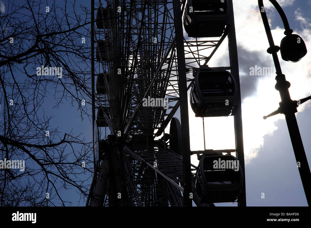 The Belfast Wheel, outside Belfast city Hall, Northern Ireland Stock ...